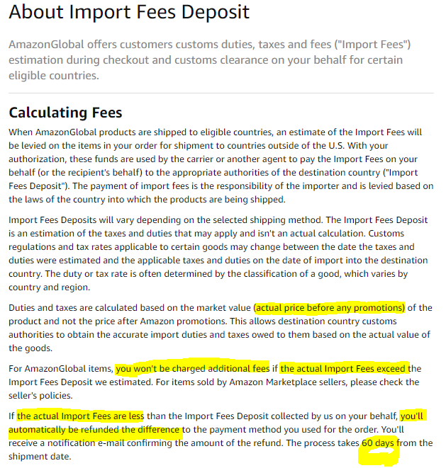 아마존 디파짓에 관하여 (About Import Fees Deposit) : 네이버 블로그