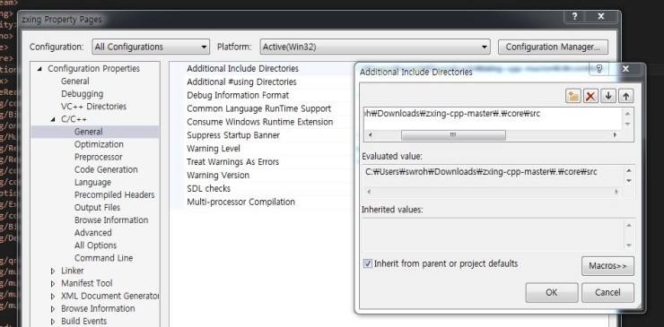 ZXing 을 이용하여 QR Code 인식하기(C++이용) : 네이버 블로그