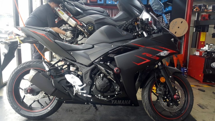 야마하 Yzf R3 Abs Dmv 프레임슬라이더 포크리어 슬라이더 레버 Set 핸드폰거치대 Usb 시거잭 Led