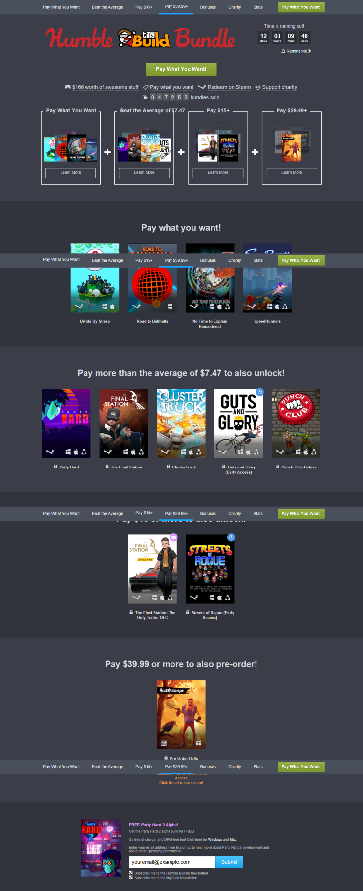 [험블 번들] 험블 타이니 빌드 번들 (humble TinyBuild bundle) 안내 : 네이버 블로그