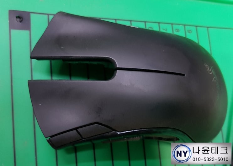 Razer 마우스 수리 나윤테크 입니다레이저 맘바razer Mamba 4g마우스의 클릭 불량 입니다더블클릭과 크릭지연