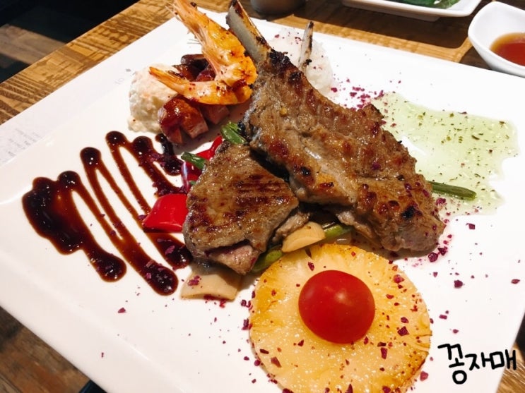 오산 양산동세마역 맛집 초밥과 양갈비 스테이크가 맛났던 우스우고 후기 네이버 블로그