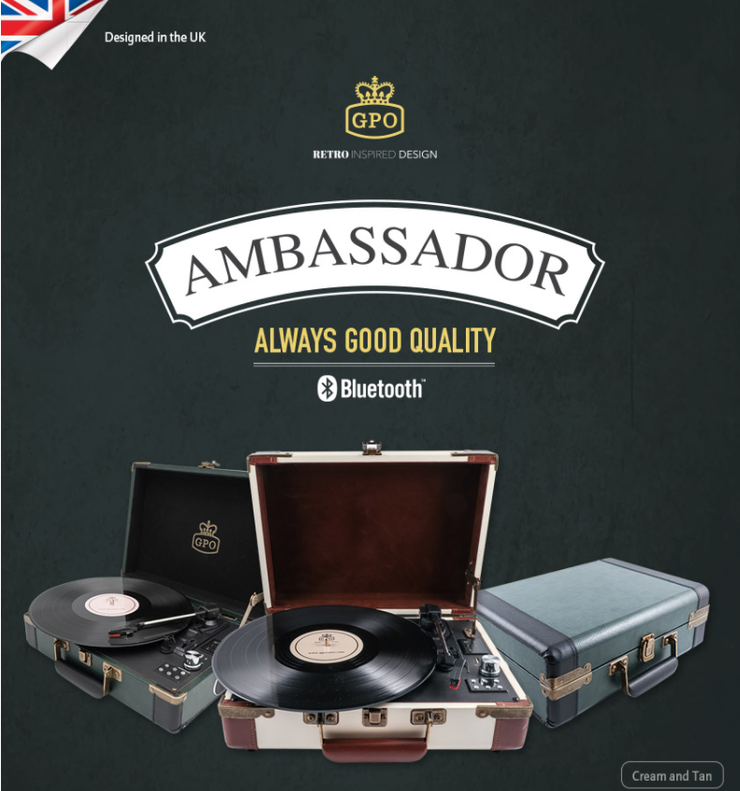 (LP 플레이어) GPO Retro 턴테이블 추천 - GPO Ambassador(지피오 엠베서더) : 네이버 블로그