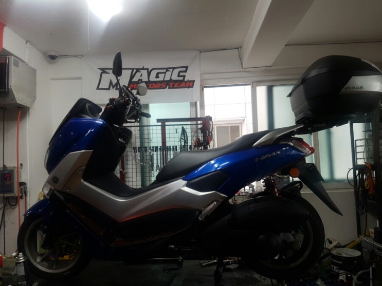 엔맥스125 도색 블루펄 Nmax155 카울도색전문점 매직모터스 엔맥스 신차 부품 튜닝 사고처리문점 매직모터스 네이버 블로그