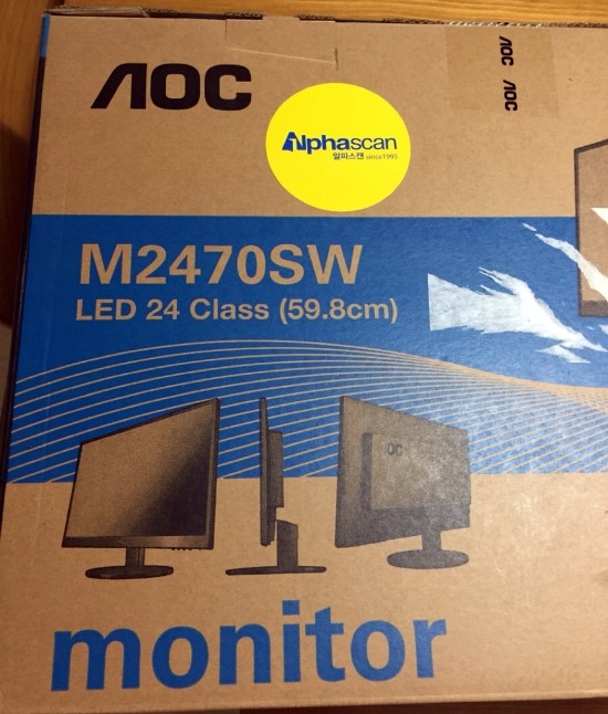알파스캔 AOC 2470 광시야각 플리커프리 무결점 (M2470Sw LED 24 인치모니터) : 네이버 블로그
