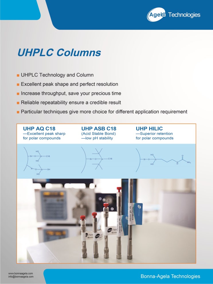 Agela사의 UHPLC 컬럼을 소개합니다. : 네이버 블로그