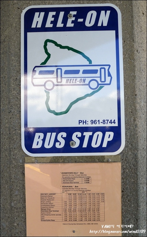 [43개월 작은 K군과 하와이] - 헬레온 버스(Hele-On Bus)타고 힐로공항에서 호텔로 이동. (4/27) : 네이버 블로그