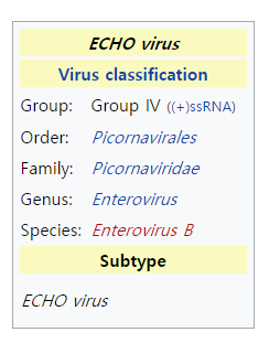 Enteroviruses와 echoviruses의 분류 : 네이버 블로그