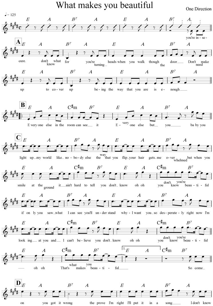 What Makes You Beautiful Lyrics