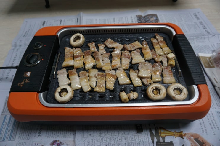 안방그릴 연기 흡입력 솔직후기! (동영상 첨부) : 네이버 블로그