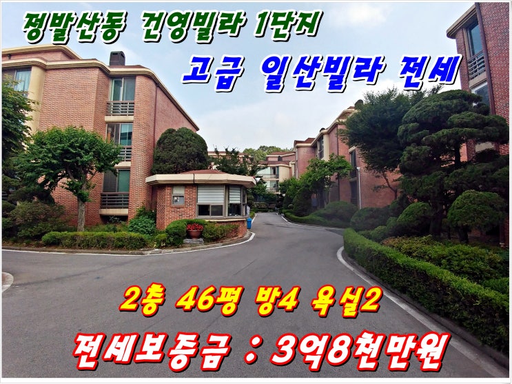 계약완료정발산동 양지마을 건영 1단지 고급 일산빌라 전세 네이버 블로그