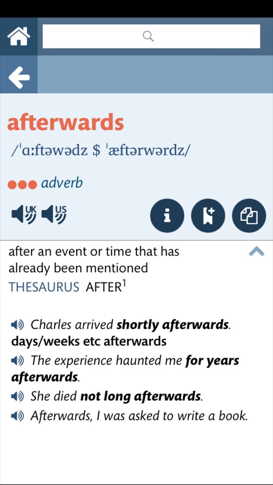 토익필수어휘 1401 : afterward, afterwards : 네이버 블로그