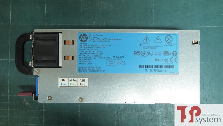 656362-B21 660184-001 643931-001 643954-201 HSTNS-PL28 HP 460W CS Plat ...