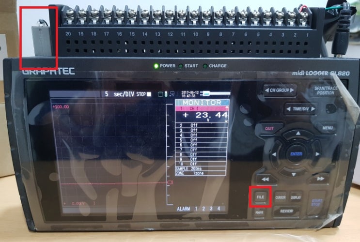 [Graphtec] GL820, GL220 USB로 저장된 데이터 옮기기 : 네이버 블로그