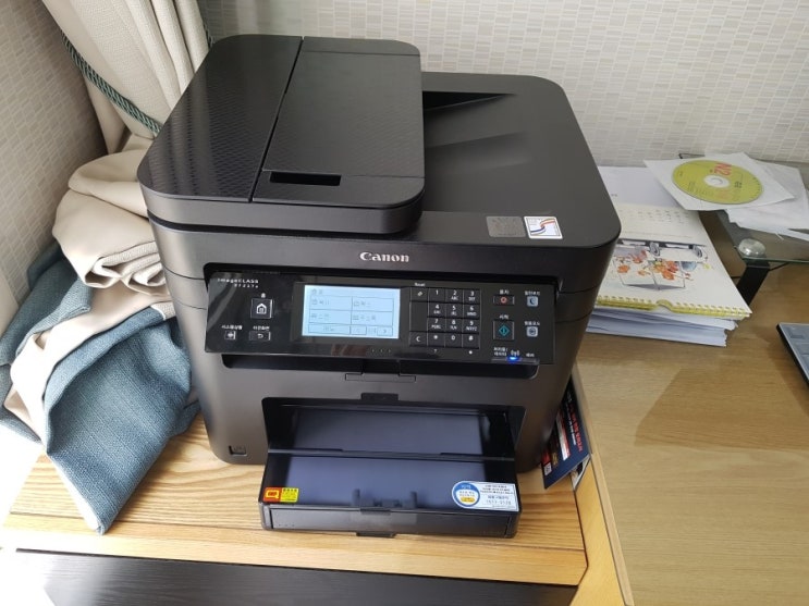 복합기 캐논 MF217W 소형 레이저복합기 프린터 무선 연결, 무선 설정 / 와이파이 연결 와이파이 설정 장치 프린터 포트 추가 ...