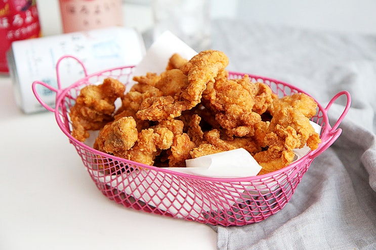 후라이드치킨 만들기? 치킨파우더로 초간단~ 윤식당 크리스피치킨 레시피! : 네이버 블로그