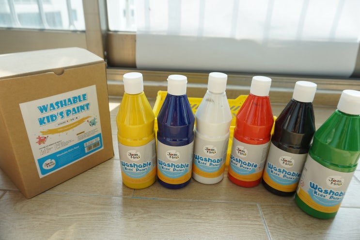 유아물감 추천::호안미로 워셔블키즈페인트로 물감놀이 A to Z : 네이버 블로그