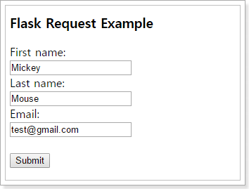 Python flask : Post Request 예제 : 네이버 블로그