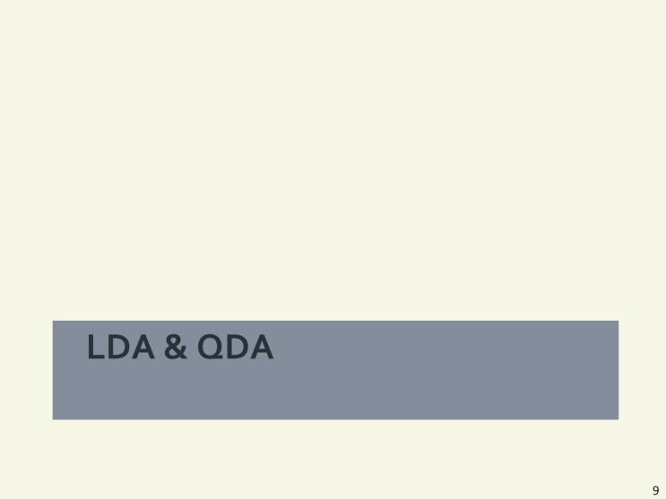 [Classification 분류] LDA(Linear Discriminant Analysis) & QDA (Quadratic ...