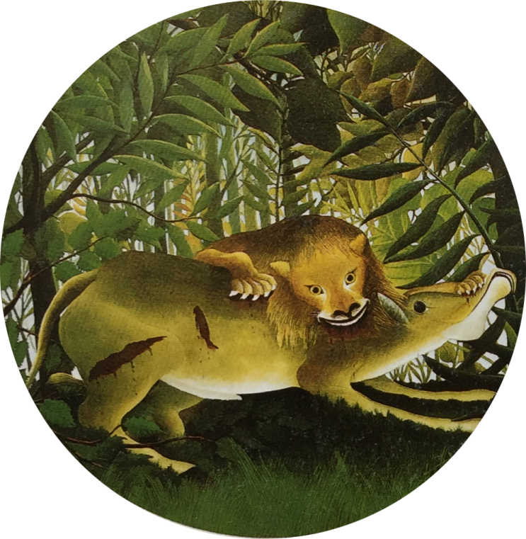 굶주린사자가 영양을 덮치다-앙리루소(Henri Rousseau) : 네이버 블로그