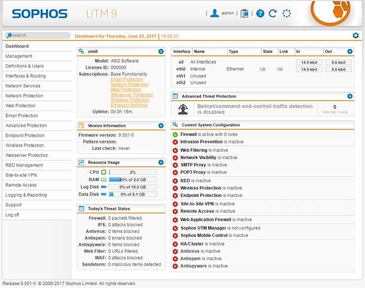 [Network] VMware에 UTM 9.5(Sophos Firewall) 설치(30일 기능 무제한 평가판) : 네이버 블로그