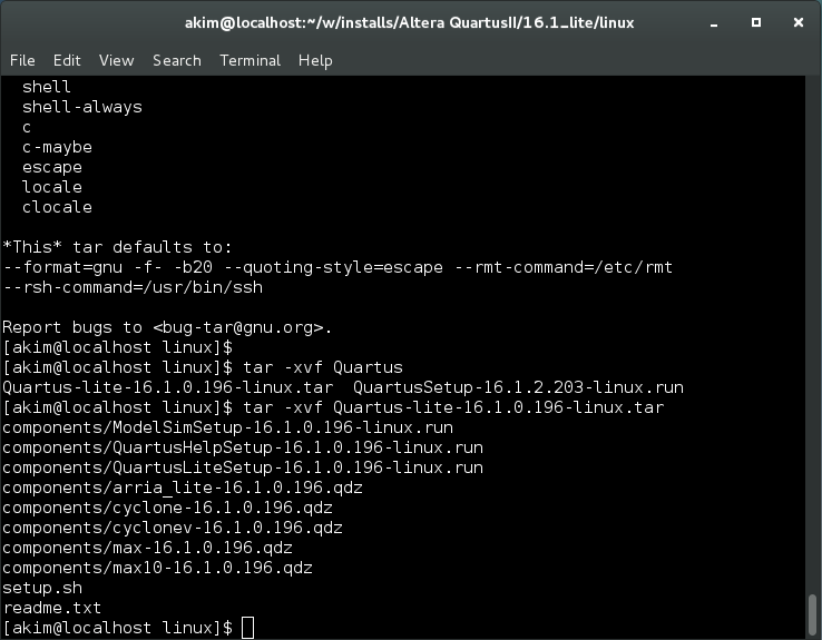 [Quartus Prime] Linux 버전 설치하기 : 네이버 블로그