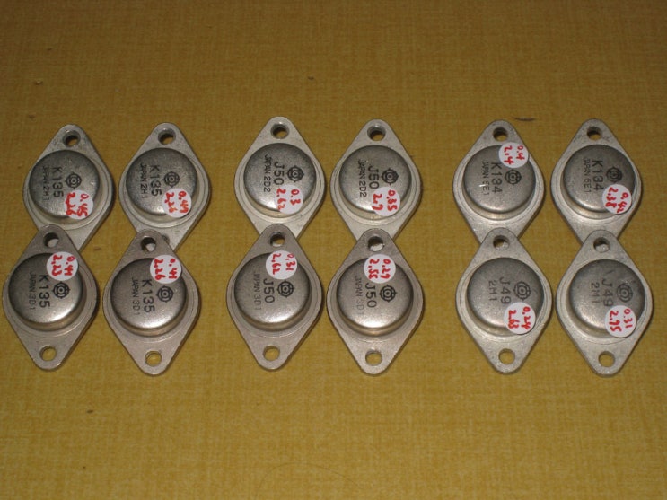(2009.04.12 ) MOS FET 소자 측정입니다..(K1058/J162, K1530/J201, K135/J50 ...