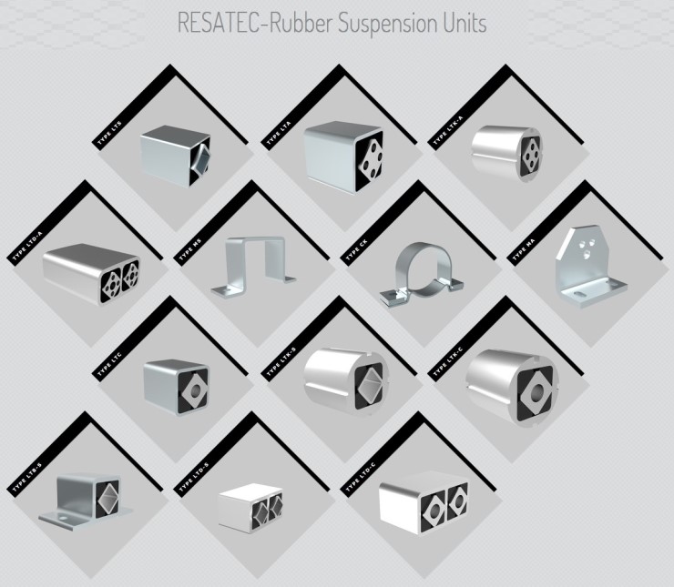 RESATEC(레자텍)-Rubber Suspension Unit,Tensioner Devices, Screen Mountings ...