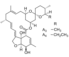 Milbemectin (밀베멕틴); a mixture of milbemycin analogues, A3 & A4 [BIA ...