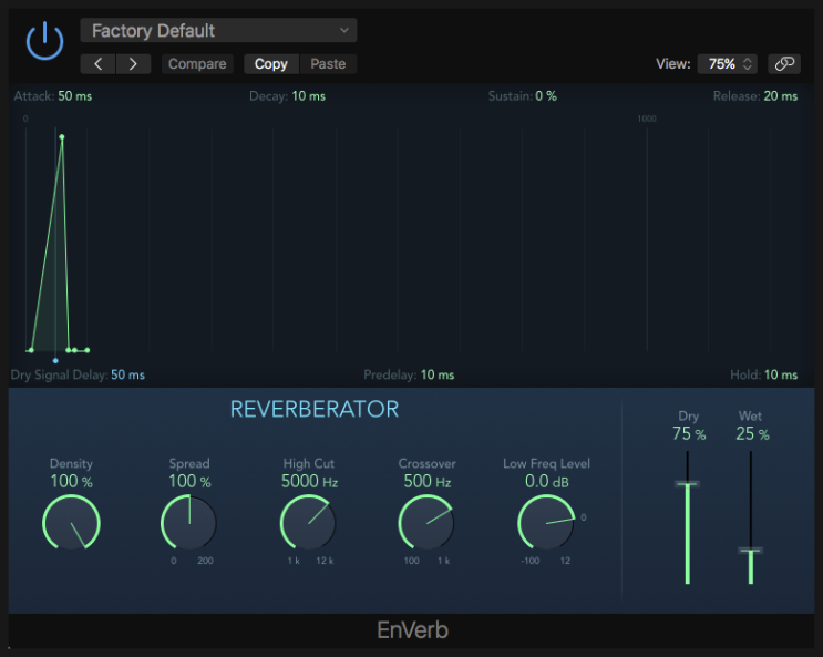 [플러그인 리뷰] Reverb - Enverb (로직 내장 리버브) : 네이버 블로그