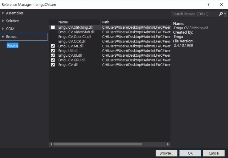 C# Emgu CV 설치 및 연동 (Open CV 연동) VS2013 : 네이버 블로그