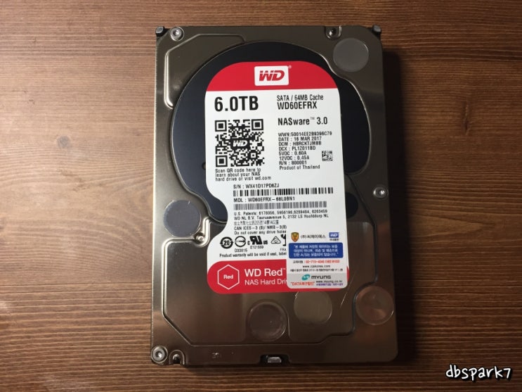 WD 6TB Red WD60EFRX - ipTIME NAS2Dual 장착기 : 네이버 블로그