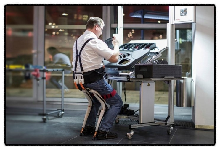 의자-Noonee Chairless Chair -입을수있는보조의자 : 네이버 블로그