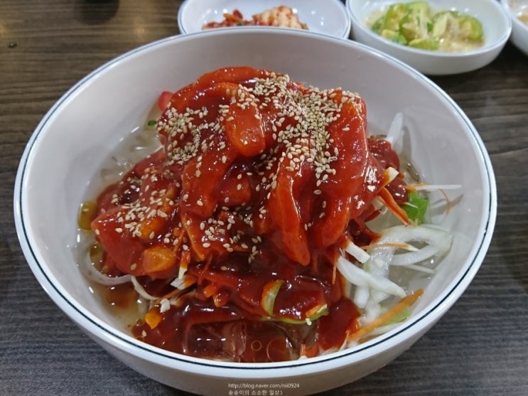 일원동 먹자골목 물회 맛집 옥이이모 포장마차 다녀왔어요 네이버 블로그