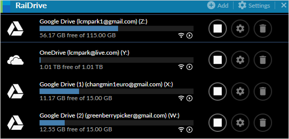 클라우드를 통합·가상드라이브로, 'RaiDrive' : 네이버 블로그