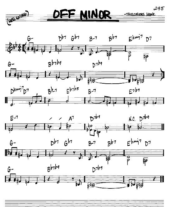 Off minor -리얼북 악보 : 네이버 블로그