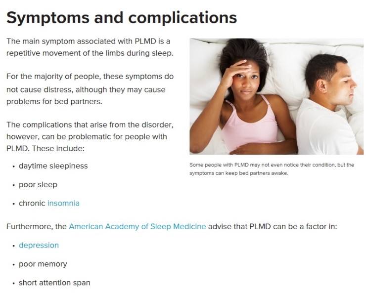열정♡임상 - 주기성 사지운동장애 [PLMD -Periodic Limb Movement Disorder] : 네이버 블로그