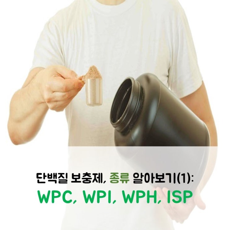 단백질 보충제, 종류 알아보기(1): WPC, WPI, WPH, ISP : 네이버 블로그