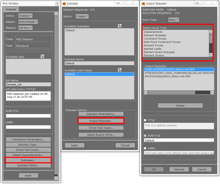 [Patran] Output Requests-Options의 세부 항목 : 네이버 블로그