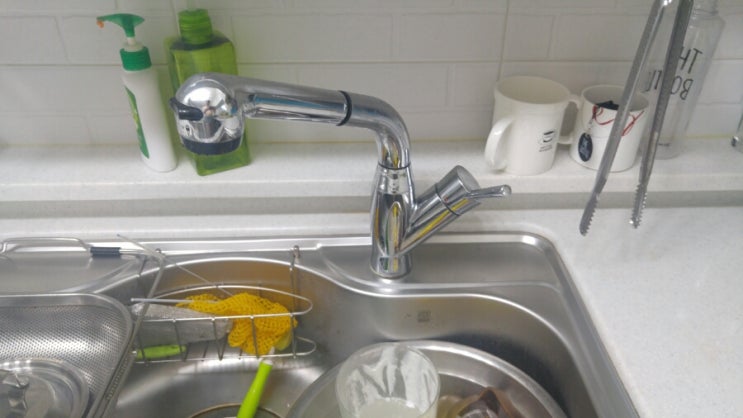 싱크대 수전 대림바스 DL-K1015 셀프시공 후기 : 네이버 블로그