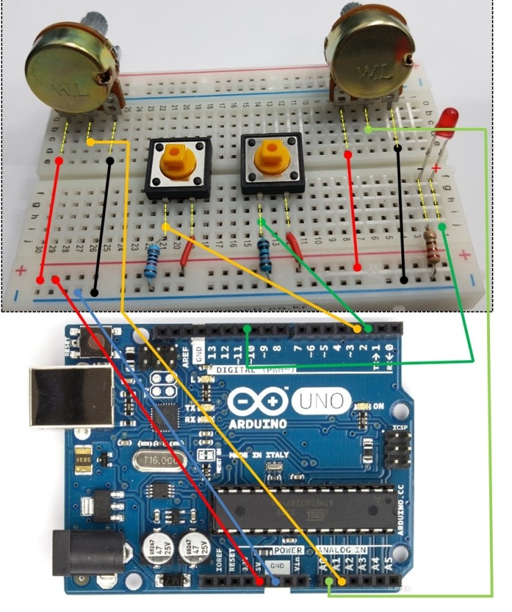 [S4A]가변저항과 택트스위치를 활용한 Etch a sketch : 네이버 블로그