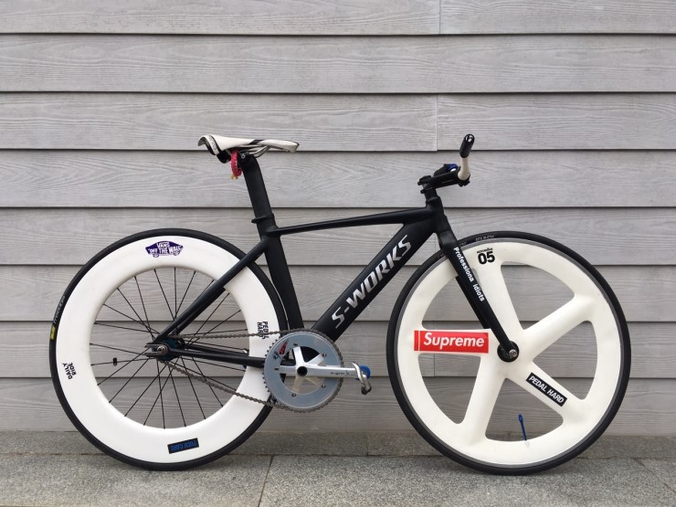 SPECIALIZED LANGSTER PRO X SUGINO75 X DEDA ELEMENTI CUSTOM FIXED GEAR ...