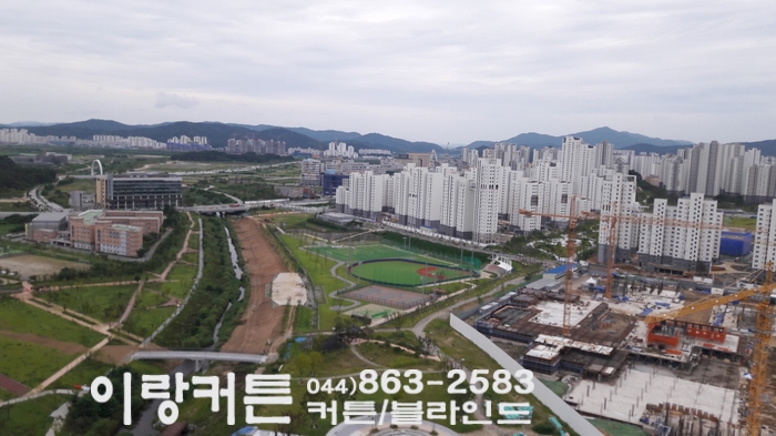 세종시 구석구석종촌동 가재마을8단지에서 본 세종시풍경제천변 저류지 다목적체육시설 리틀야구장축구장 멋지다다정동 샛골