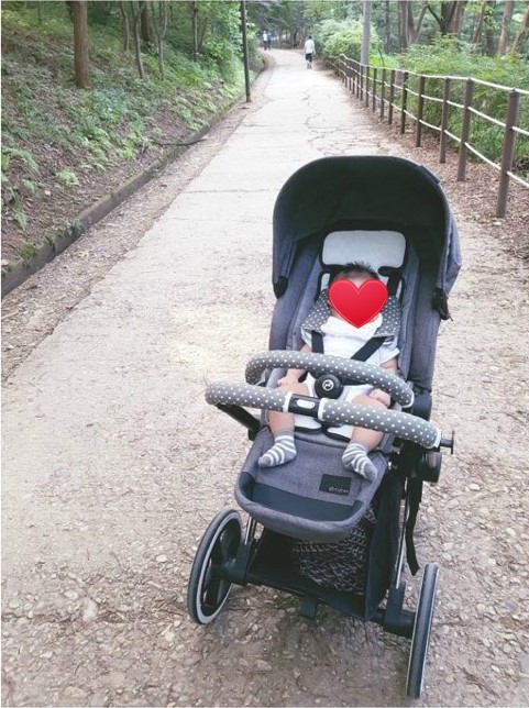 후기사진 - 싸이벡스프리암 핸들커버 / 안전바커버 / 벨트커버 : 네이버 블로그