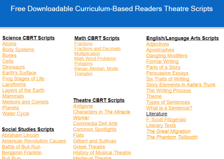 [수업용 자료] 리더스 씨어터 CBRT Scripts : 네이버 블로그