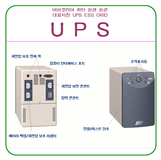 UPS와 ESS[Energy Storage System]와 스마트그리드의 핵심기술 원리와 차이점 다른점 내 컴퓨터에 중요장비에 ...