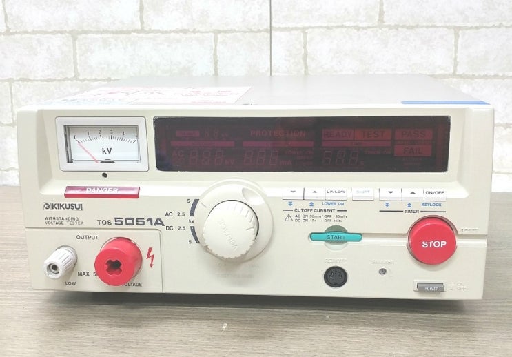 중고계측기 렌탈,판매,수리 KIKUSUI 기쿠수이 TOS5051A AC/DC 내전압시험기 -하라테스트- : 네이버 블로그