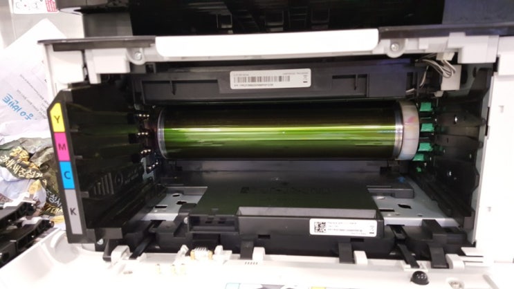 삼성 SL-C482 폐토너 통 정리 및 비우기 : 네이버 블로그