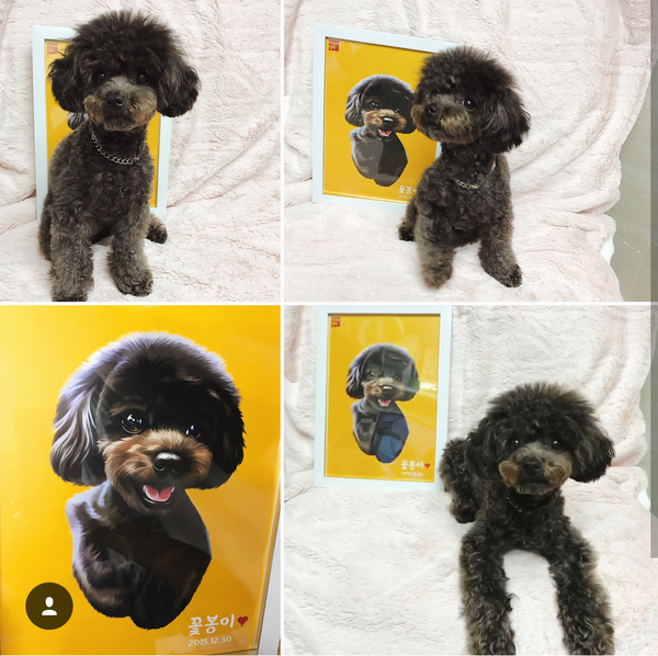 [mongle 도그커쳐]꽃봉이의 반려견초상화 : 네이버 블로그