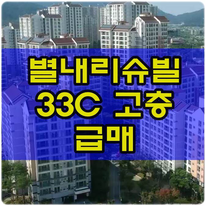 별내리슈빌 33C 급매물 : 네이버 블로그